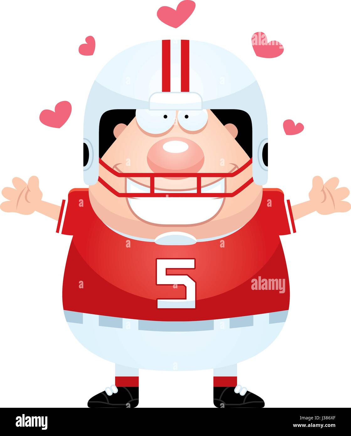 Football hugging Stock Vector Images - Alamy