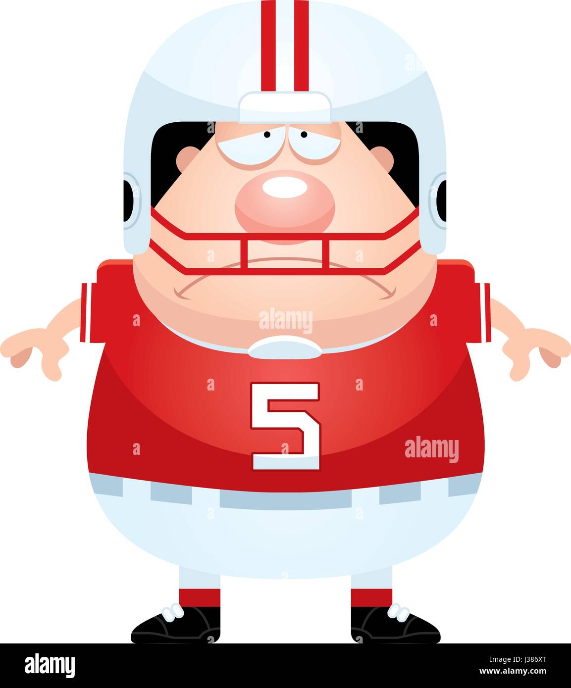Sad american football player Stock Vector Images - Alamy