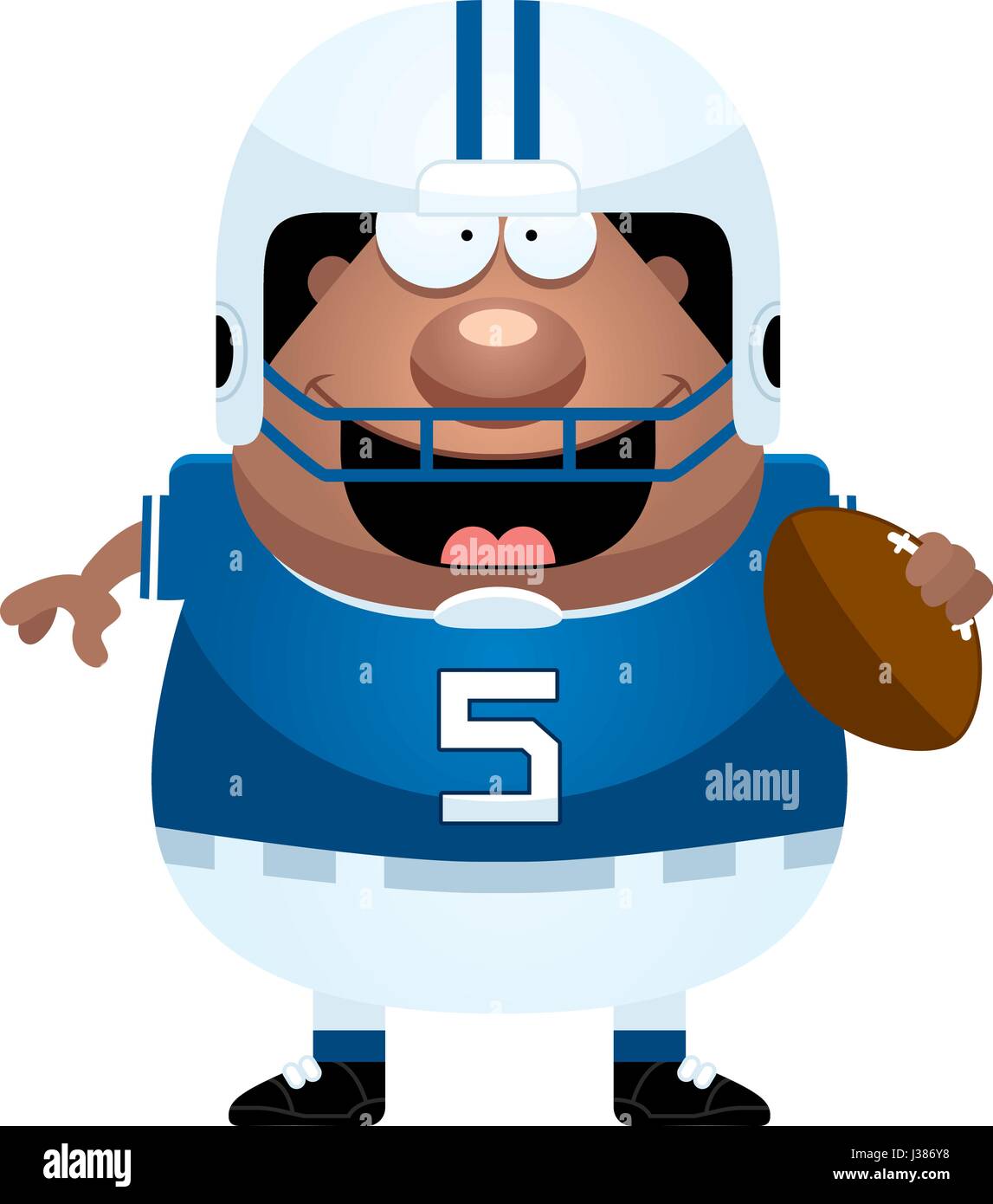 Cartoon american football ball man hi-res stock photography and images ...