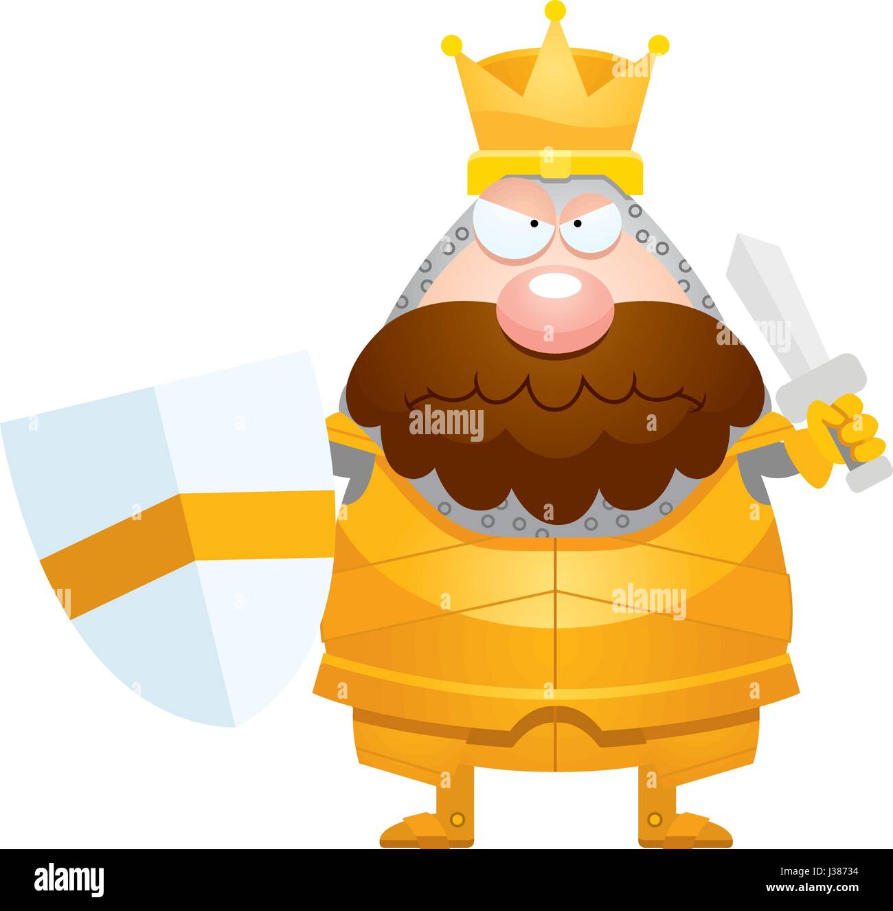 Cartoon illustration knight looking angry hi-res stock photography and ...