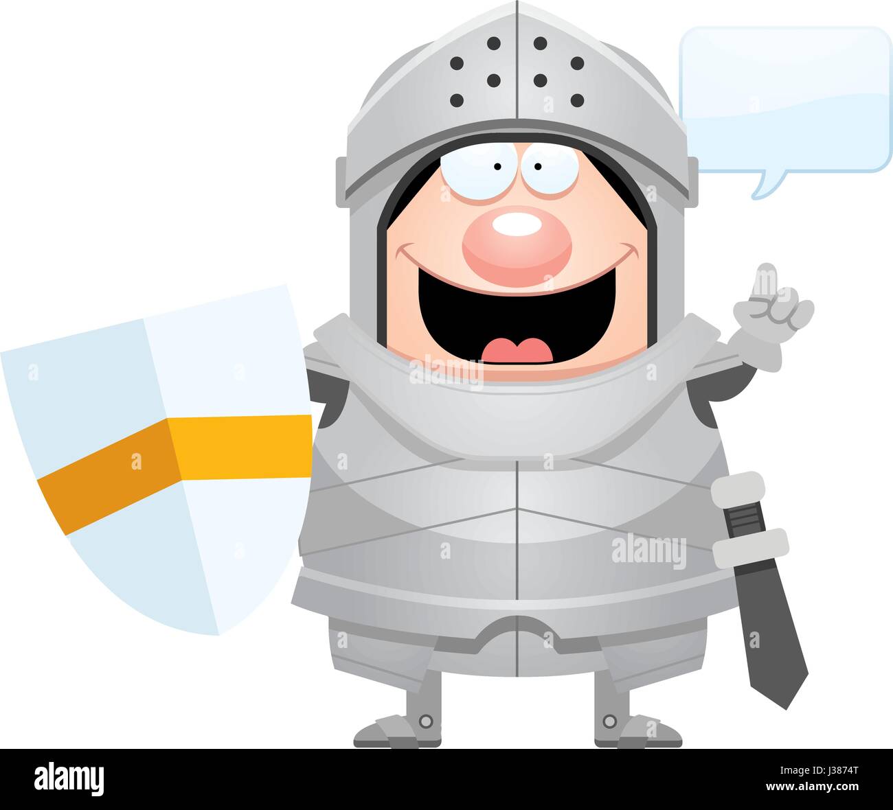 A cartoon illustration of a knight talking Stock Vector Image & Art - Alamy