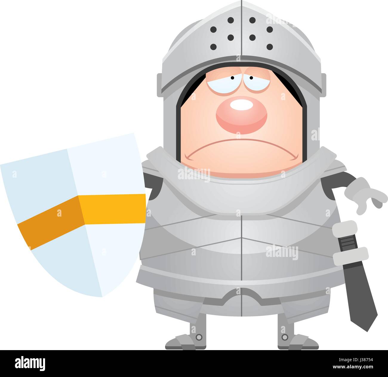Sad knight Stock Vector Images - Alamy