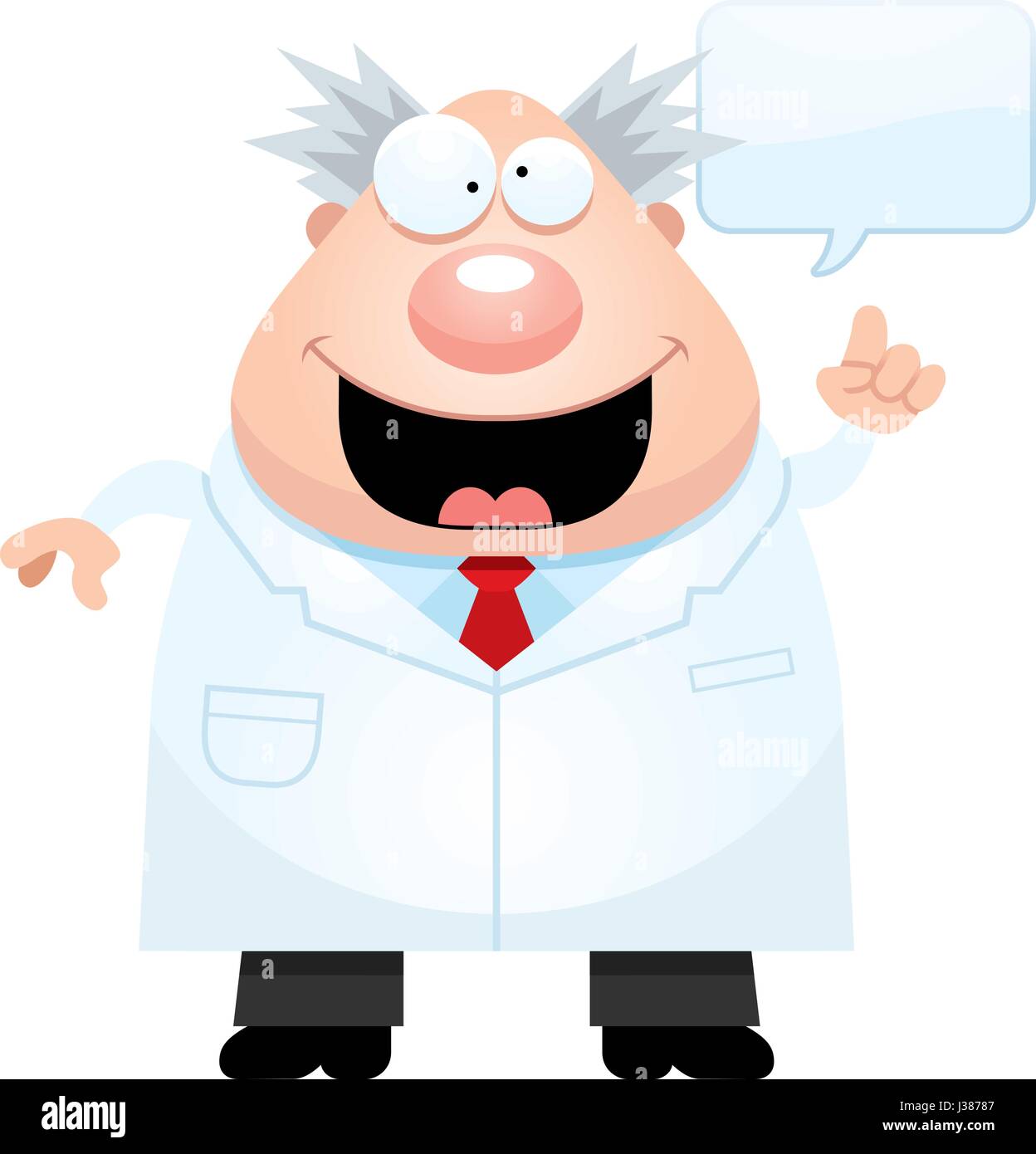 Crazy Scientist Cartoon