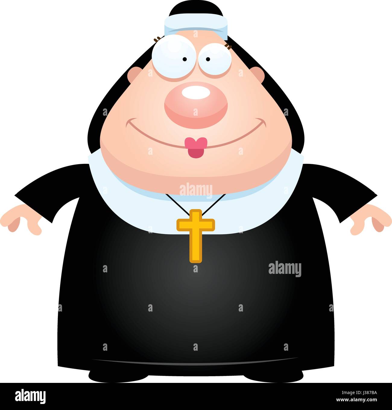 Smiling nun Stock Vector Images - Alamy