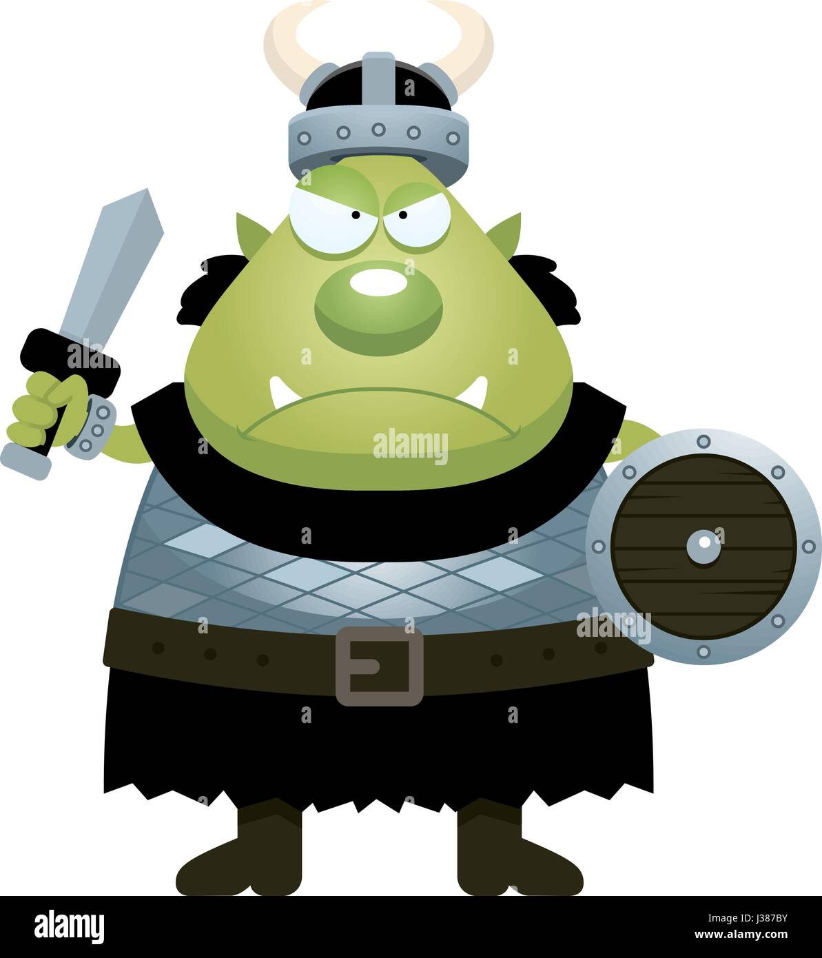 A cartoon illustration of an orc looking angry Stock Vector Image & Art ...