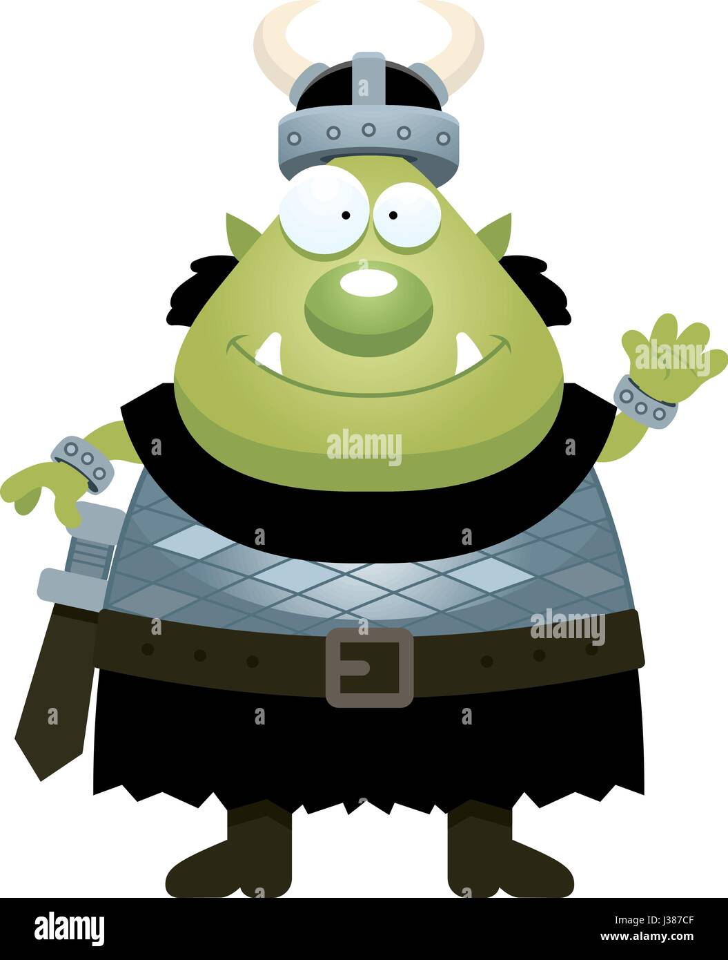 A cartoon illustration of an orc waving Stock Vector Image & Art - Alamy