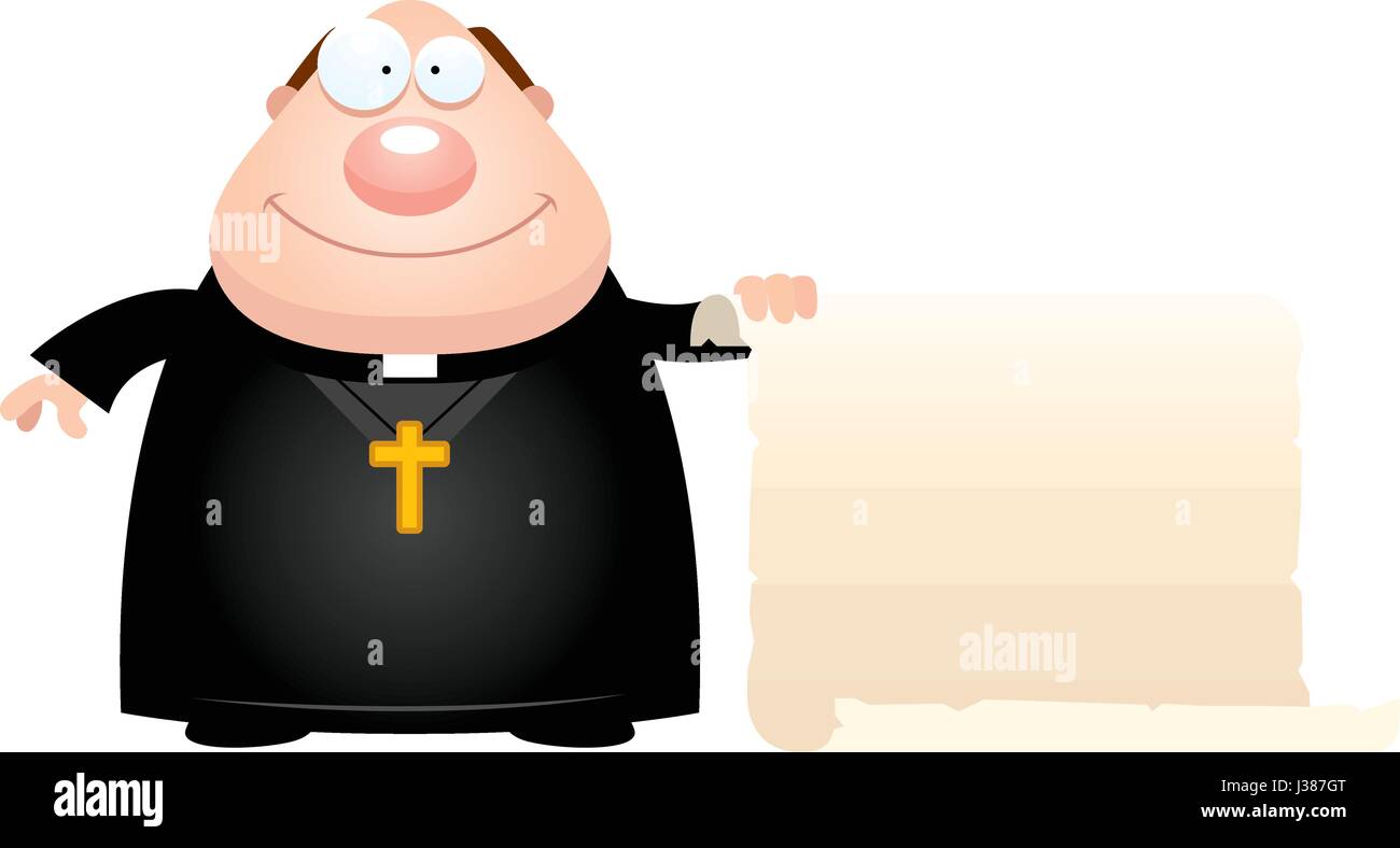 Smiling priest Stock Vector Images - Alamy