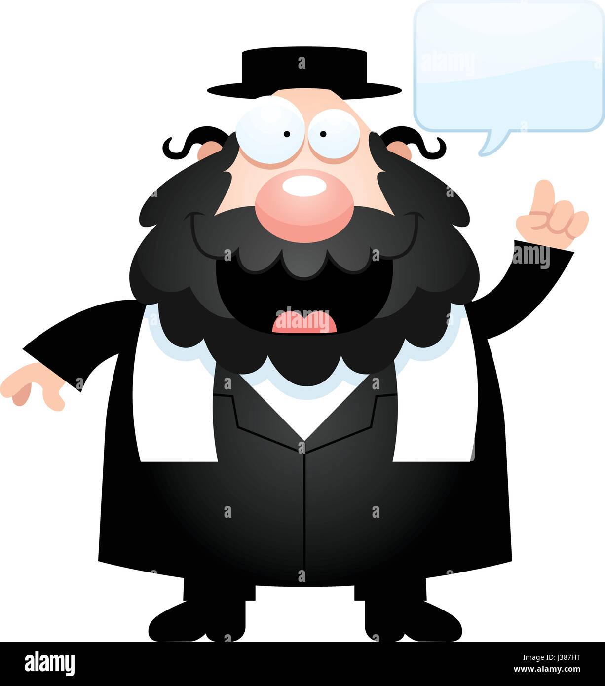 A cartoon illustration of a rabbi talking Stock Vector Image & Art - Alamy
