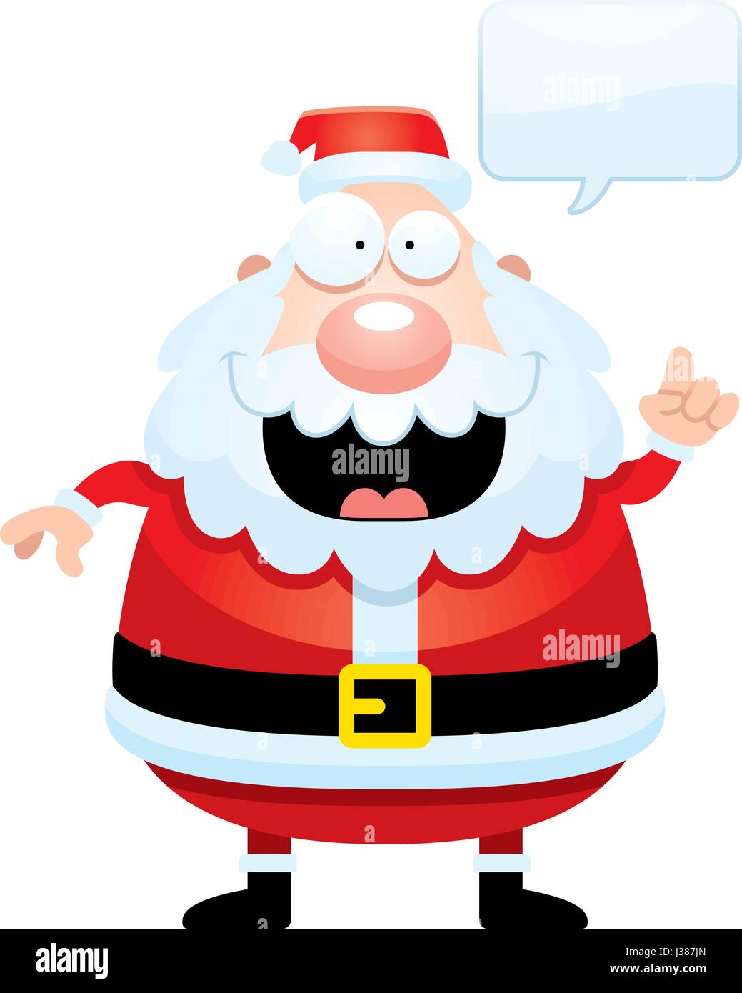 A cartoon illustration of Santa Claus talking Stock Vector Image & Art ...