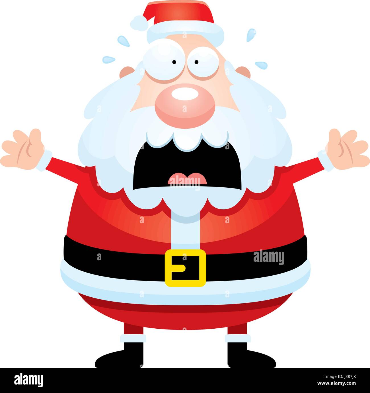 Scared of santa Stock Vector Images - Alamy