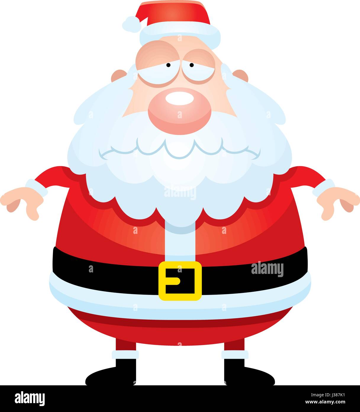 Sad santa claus Stock Vector Images - Alamy
