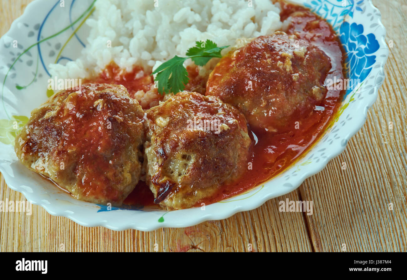 Daoud Bacha - Lebanese meatballs close up Stock Photo - Alamy