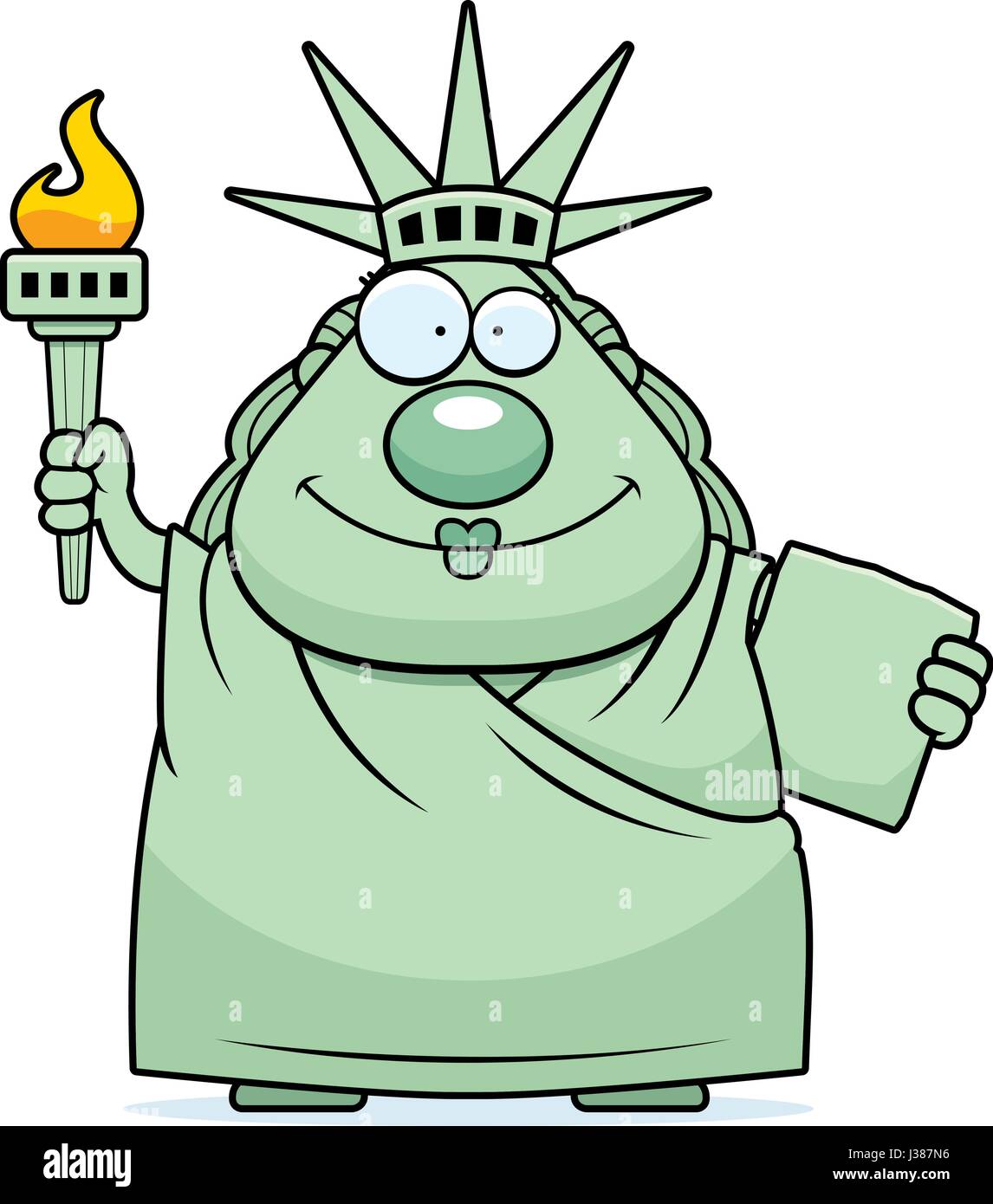 Statue of liberty cartoon Stock Vector Images - Alamy