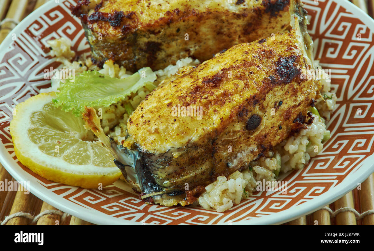 Machli Biryani - Hyderabadi indian Fish Biryani Stock Photo - Alamy