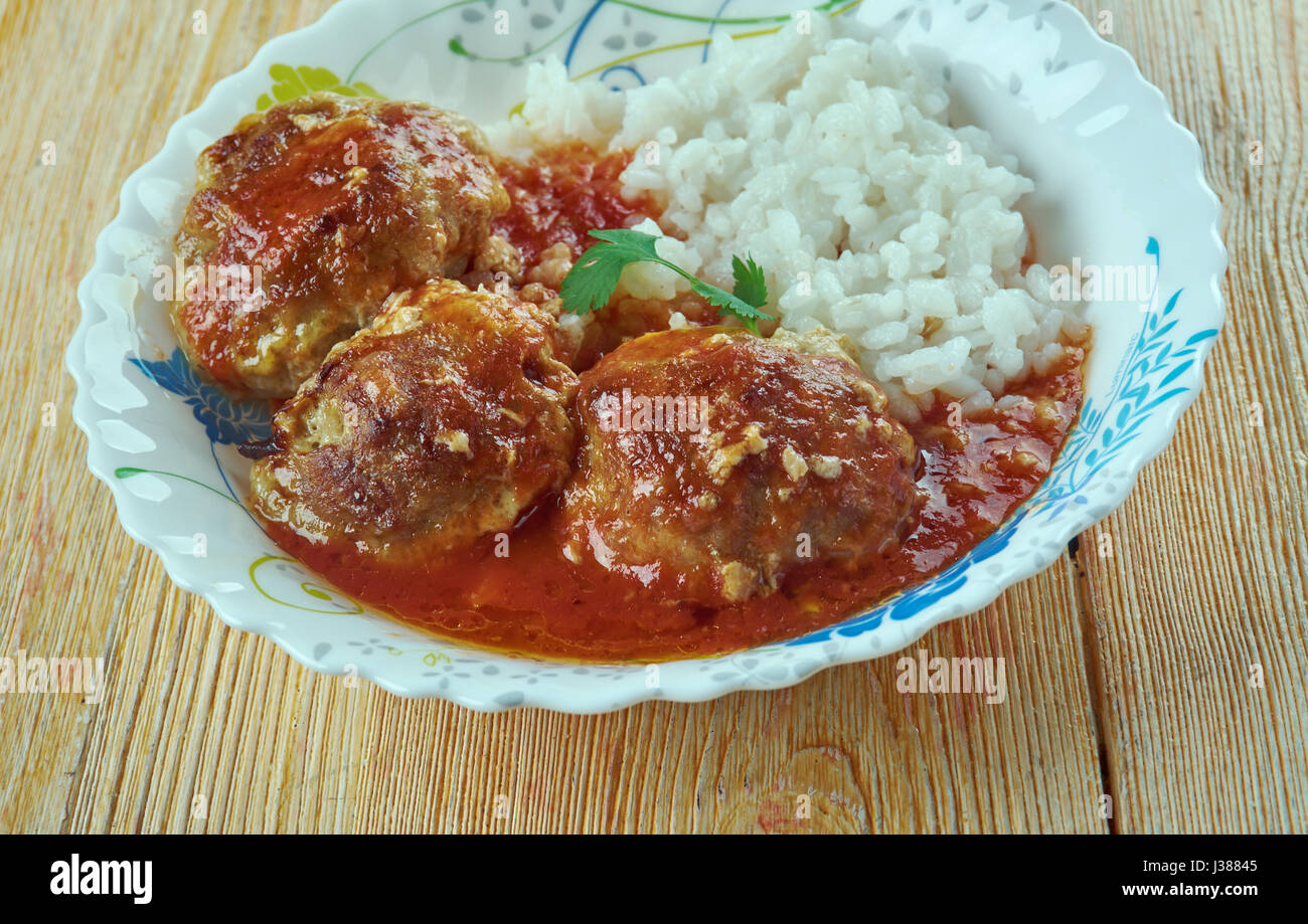Daoud Bacha - Lebanese meatballs close up Stock Photo - Alamy