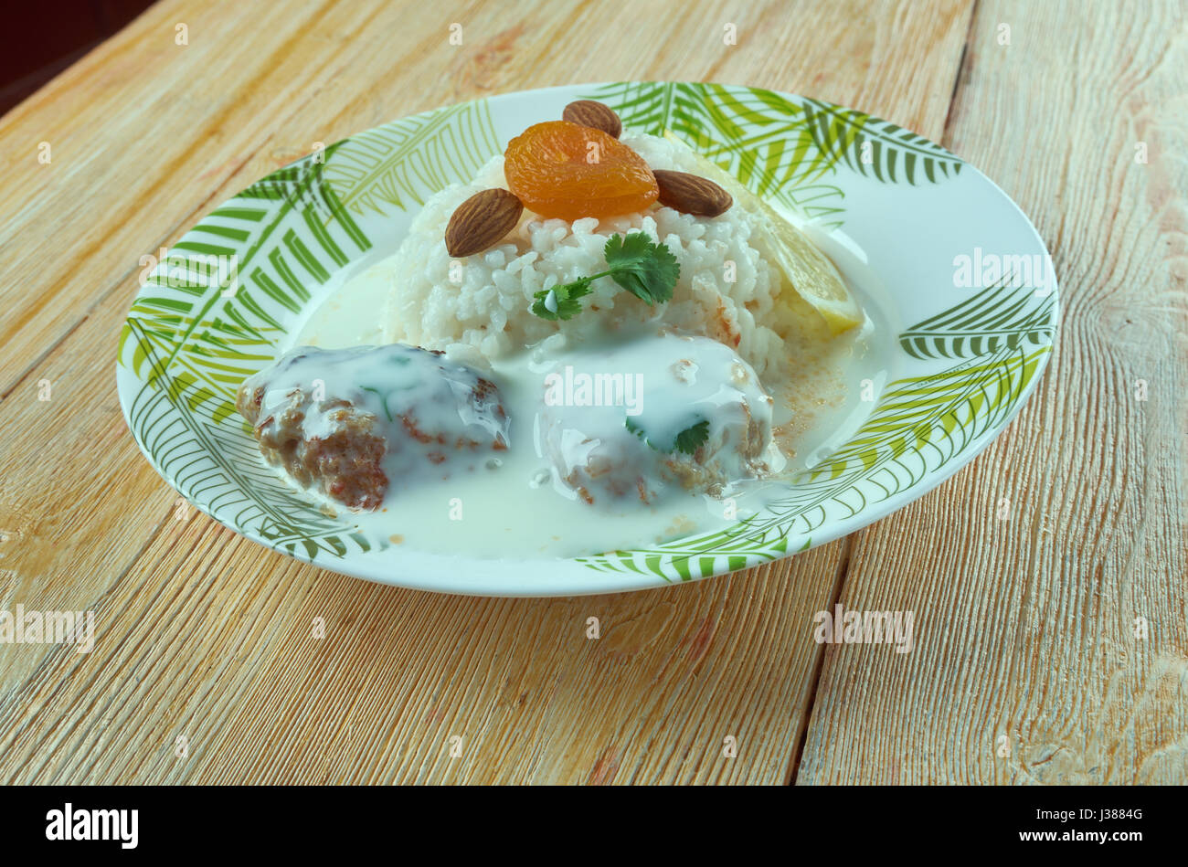 Laban Immo - Lamb Cooked with Yogurt, traditional Lebanese dish Stock ...