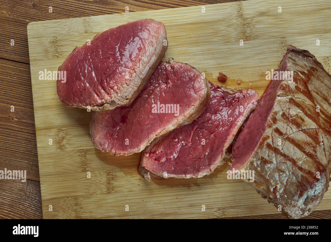 London broil - beef dish made by broiling marinated beef.British ...