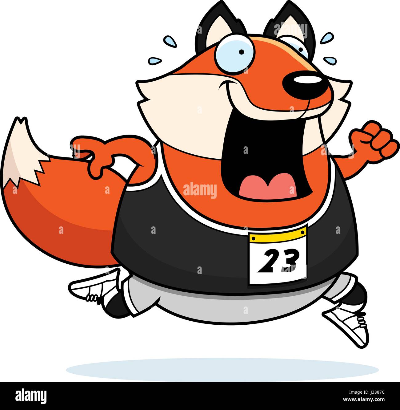 Cartoon fox running hi-res stock photography and images - Alamy