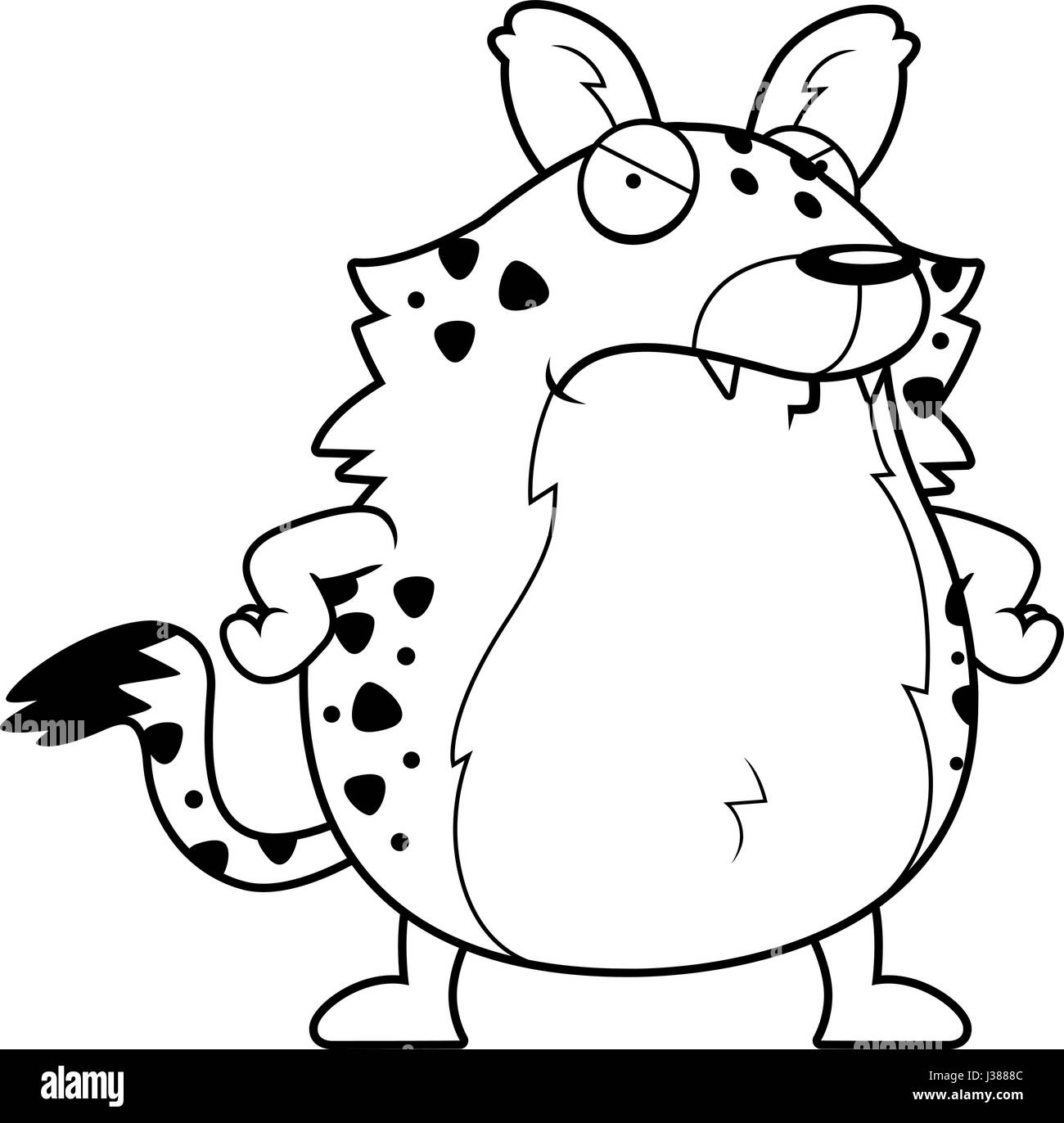 A cartoon hyena with an angry expression Stock Vector Image & Art - Alamy
