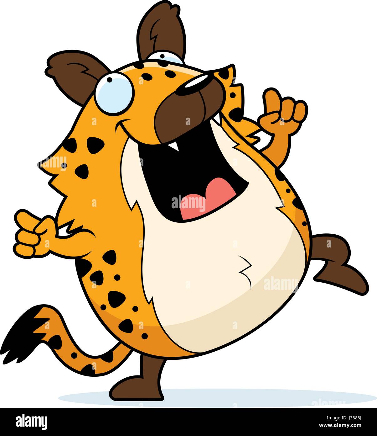 A happy cartoon hyena dancing and smiling Stock Vector Image & Art - Alamy