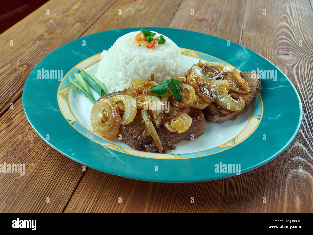 Bistec de Palomilla - Cuban dish consisting of beef round steak ...