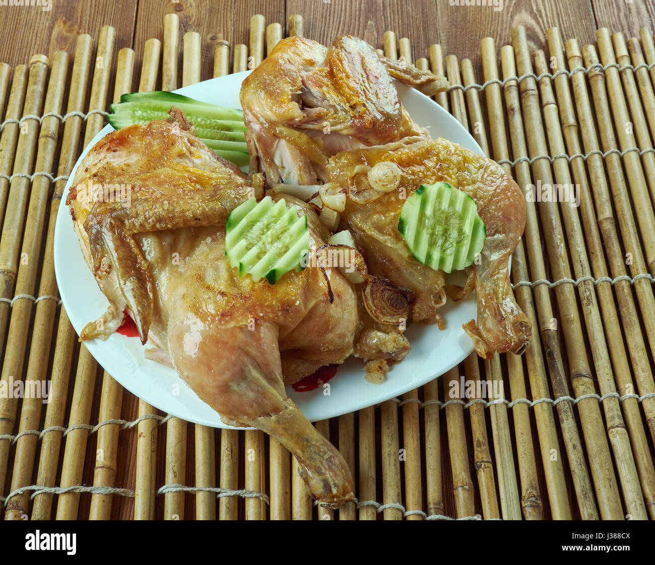 Djaj Mechwi - Lebanese grilled chicken Stock Photo - Alamy
