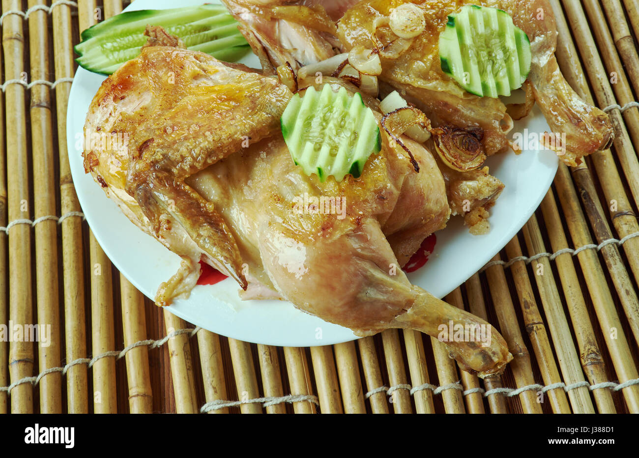 Djaj Mechwi - Lebanese grilled chicken Stock Photo - Alamy