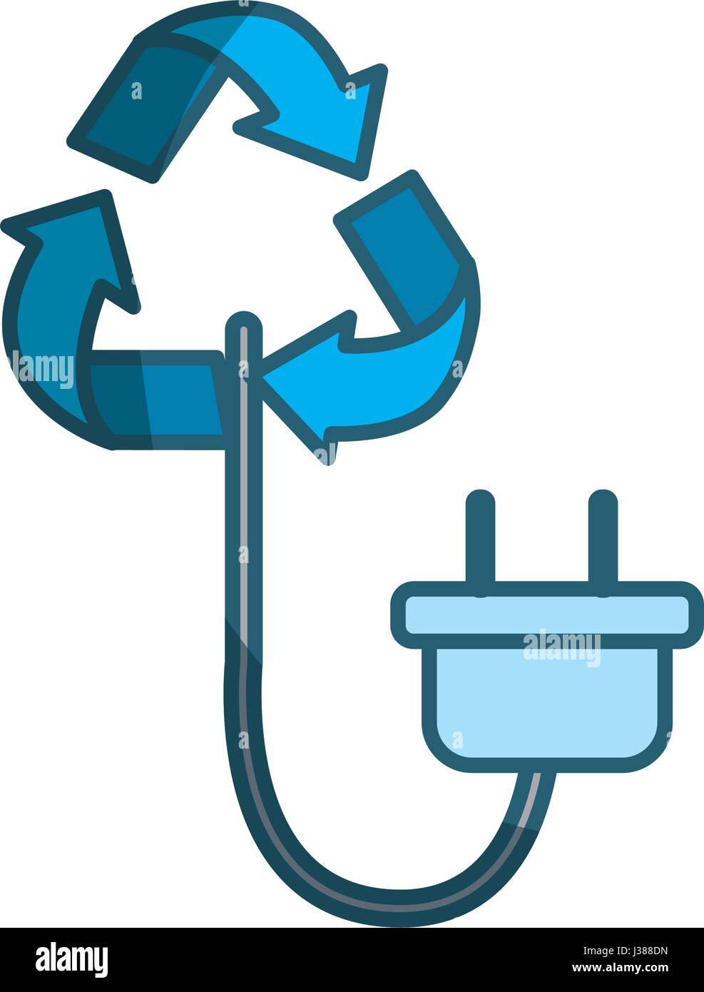 Blue reduce symbol power hi-res stock photography and images - Alamy