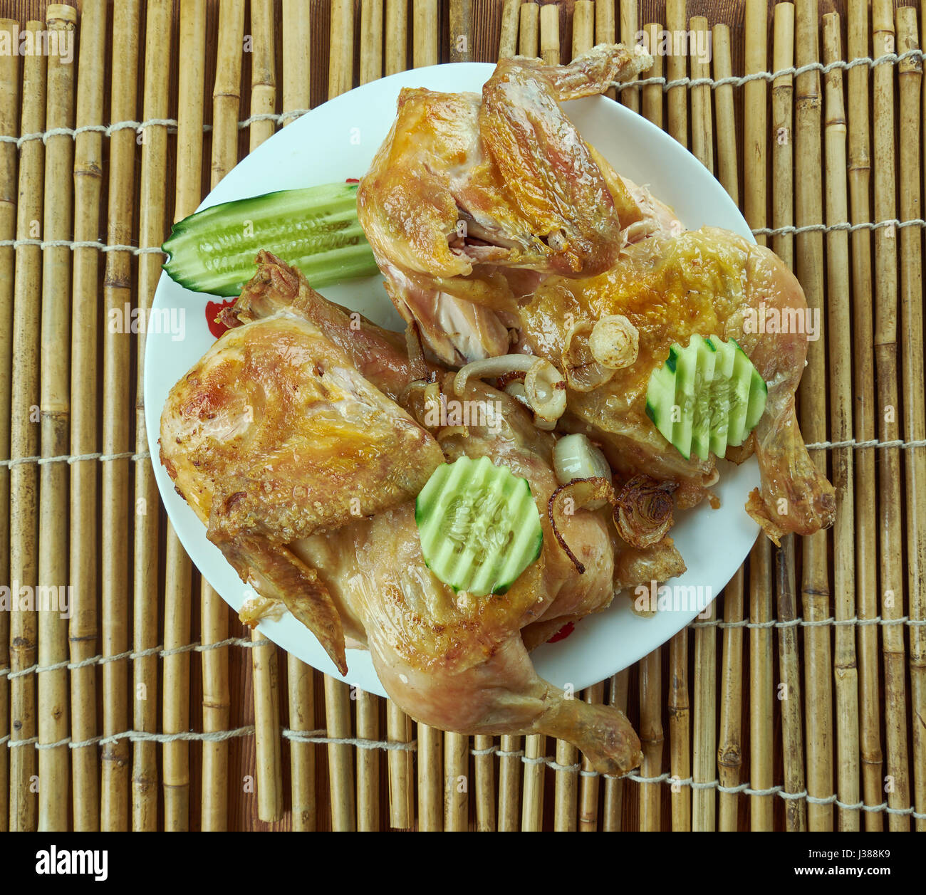 Djaj Mechwi - Lebanese grilled chicken Stock Photo - Alamy