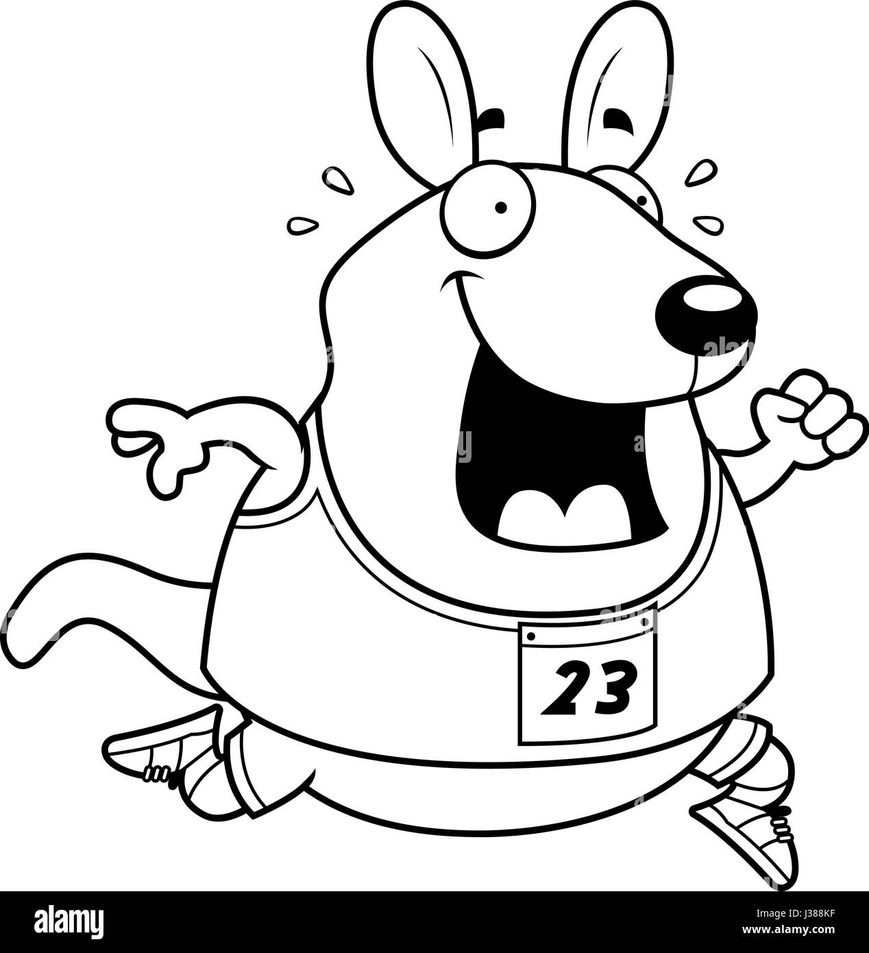 Smiling wallaby Stock Vector Images - Alamy