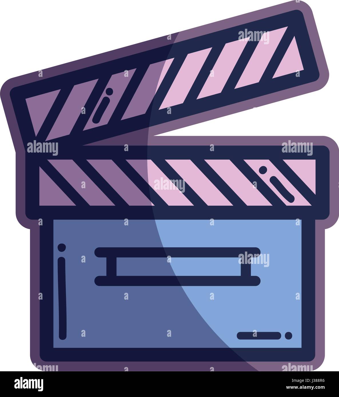 clapper board action video filmstrips Stock Vector Image & Art - Alamy