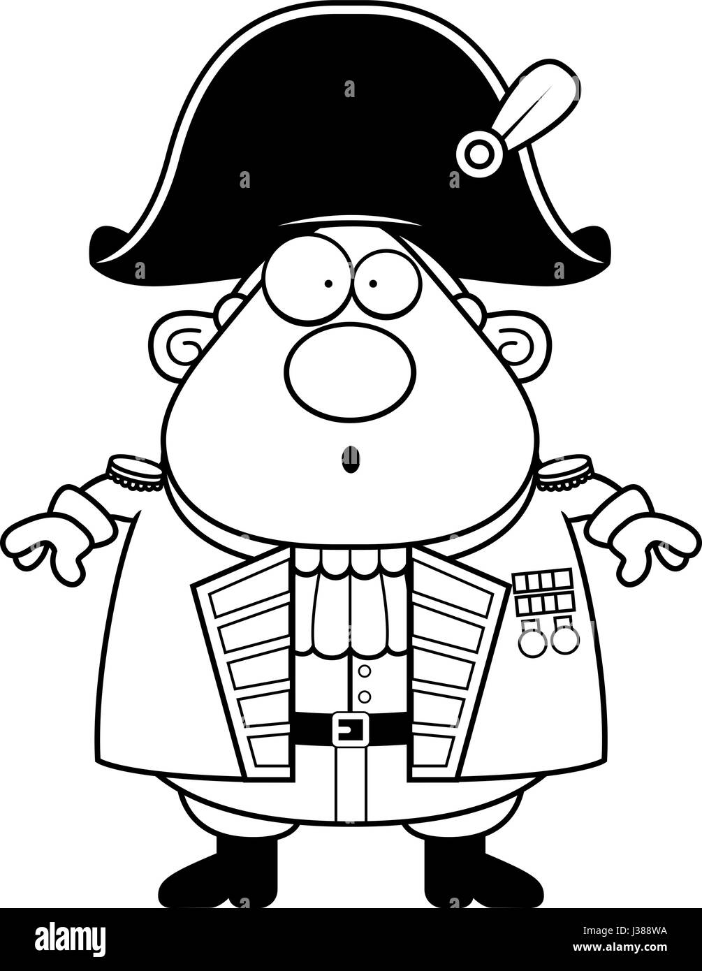 Cartoon illustration navy admiral looking hi-res stock photography and ...