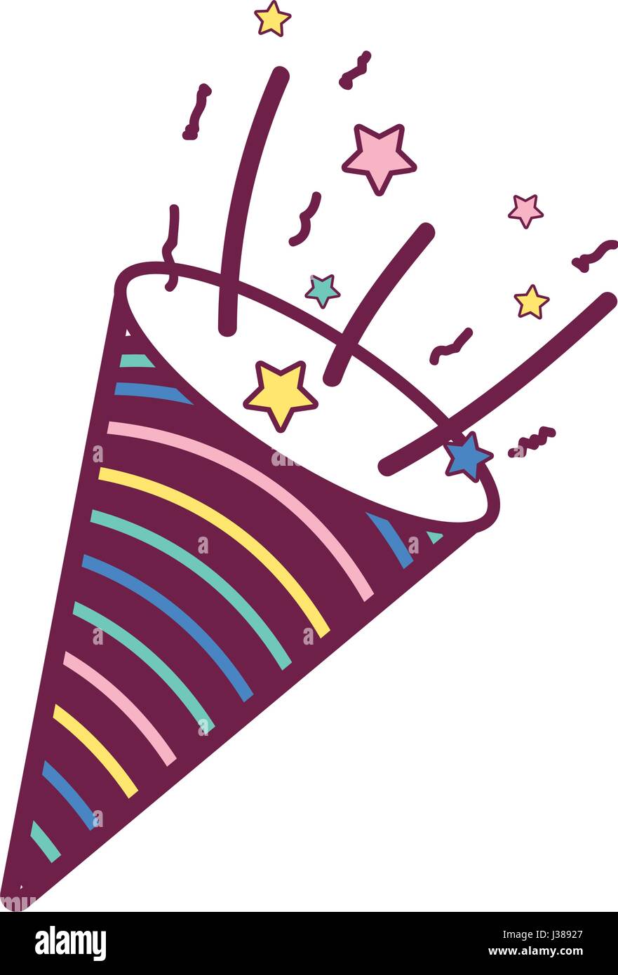 color horn party tool design Stock Vector Image & Art - Alamy