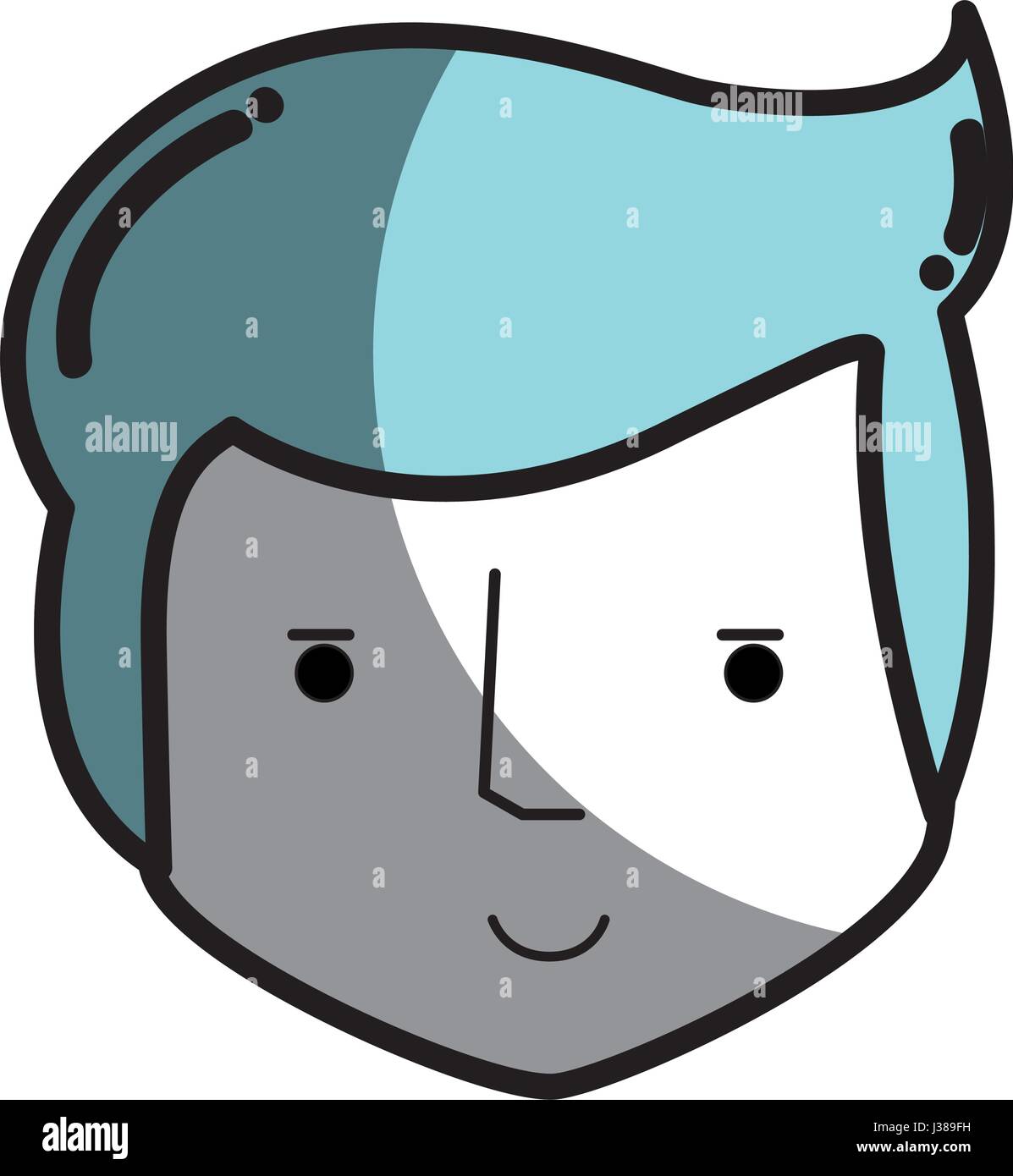 happy man head and nice face Stock Vector Image & Art - Alamy