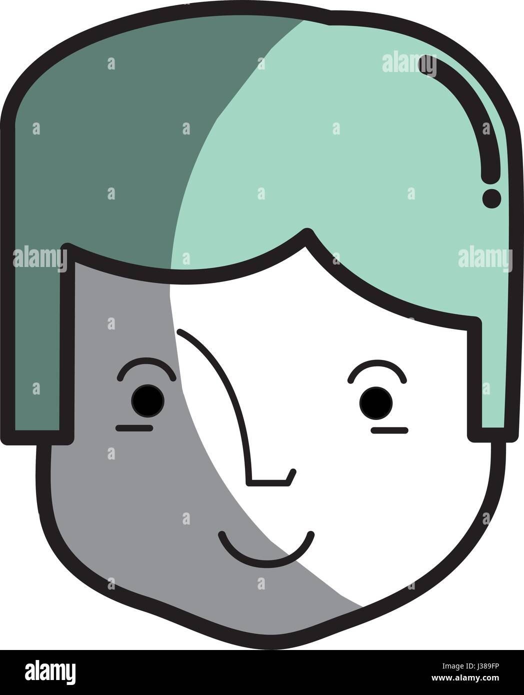 happy man head and nice face Stock Vector Image & Art - Alamy