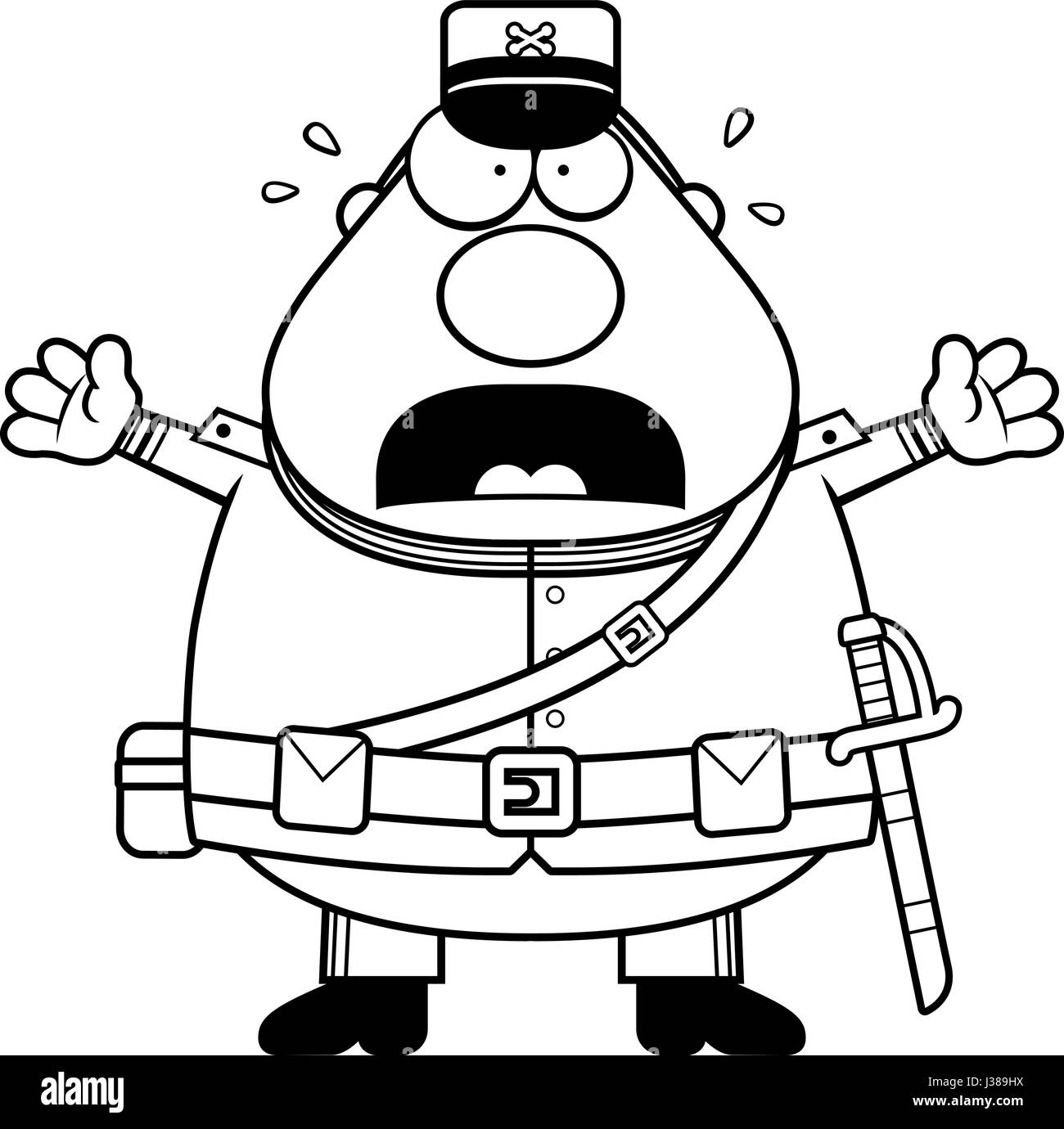 A cartoon illustration of a Civil War Union soldier looking scared ...