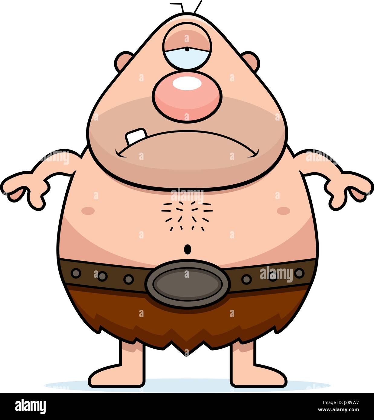 A cartoon illustration of a cyclops looking sad Stock Vector Image & Art - Alamy