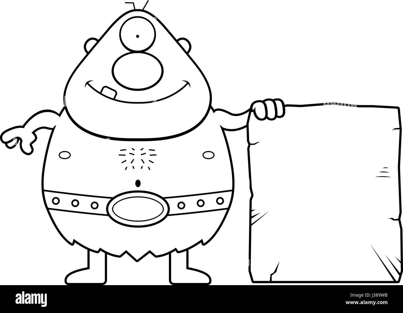 Simple Cyclops Drawing