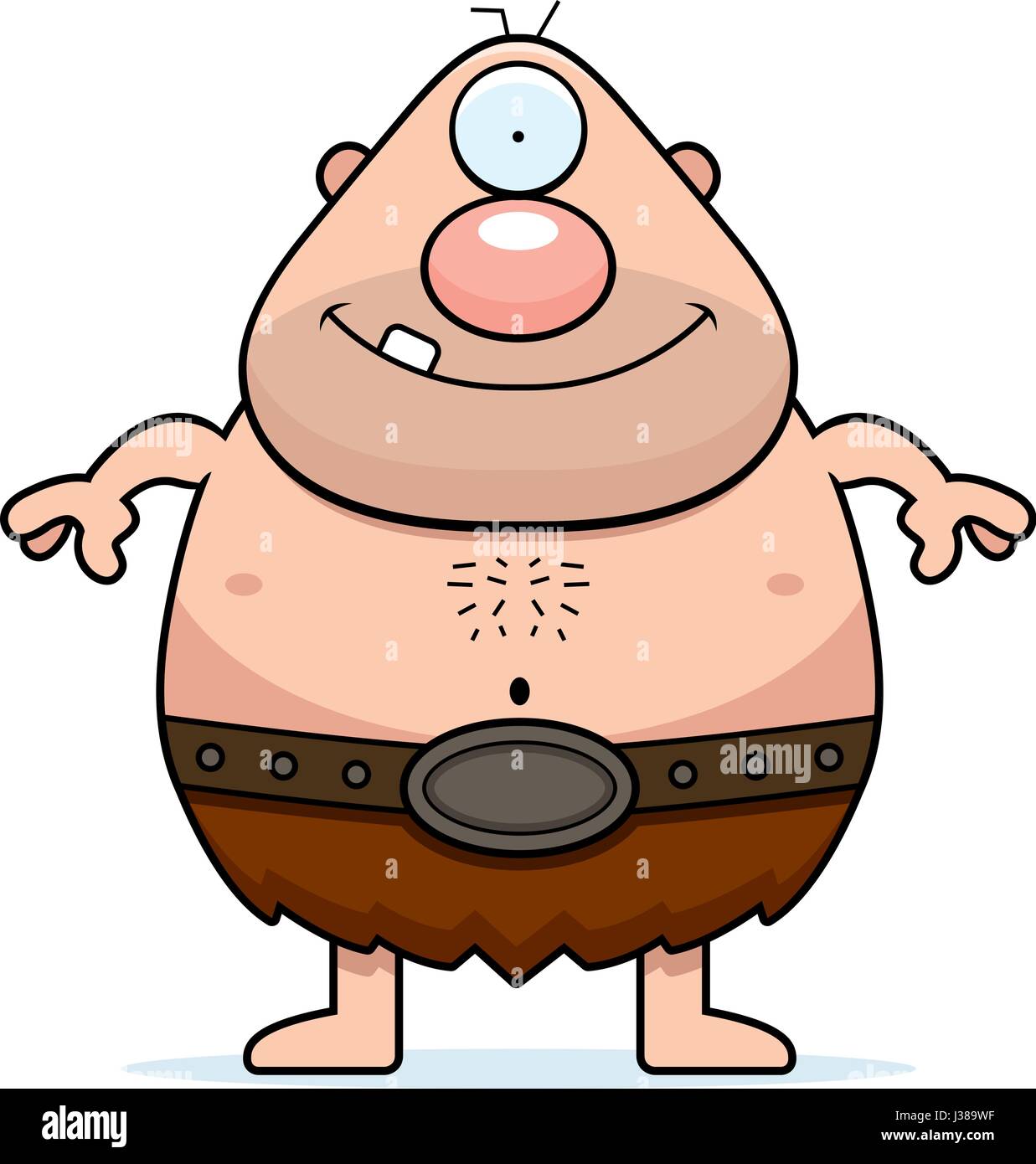 A cartoon illustration of a cyclops looking happy Stock Vector Image & Art - Alamy