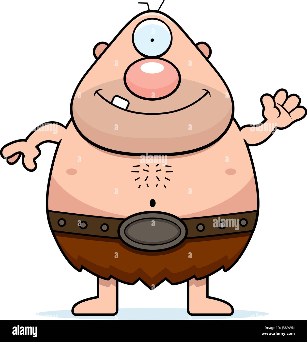 A cartoon illustration of a cyclops waving Stock Vector Image & Art - Alamy