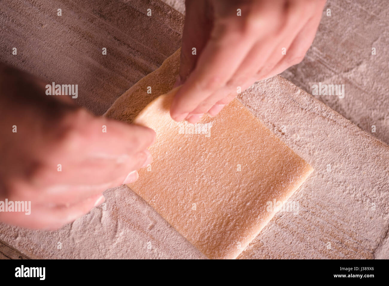 Traditional itailian tagliatelle pasta handmade Stock Photo - Alamy