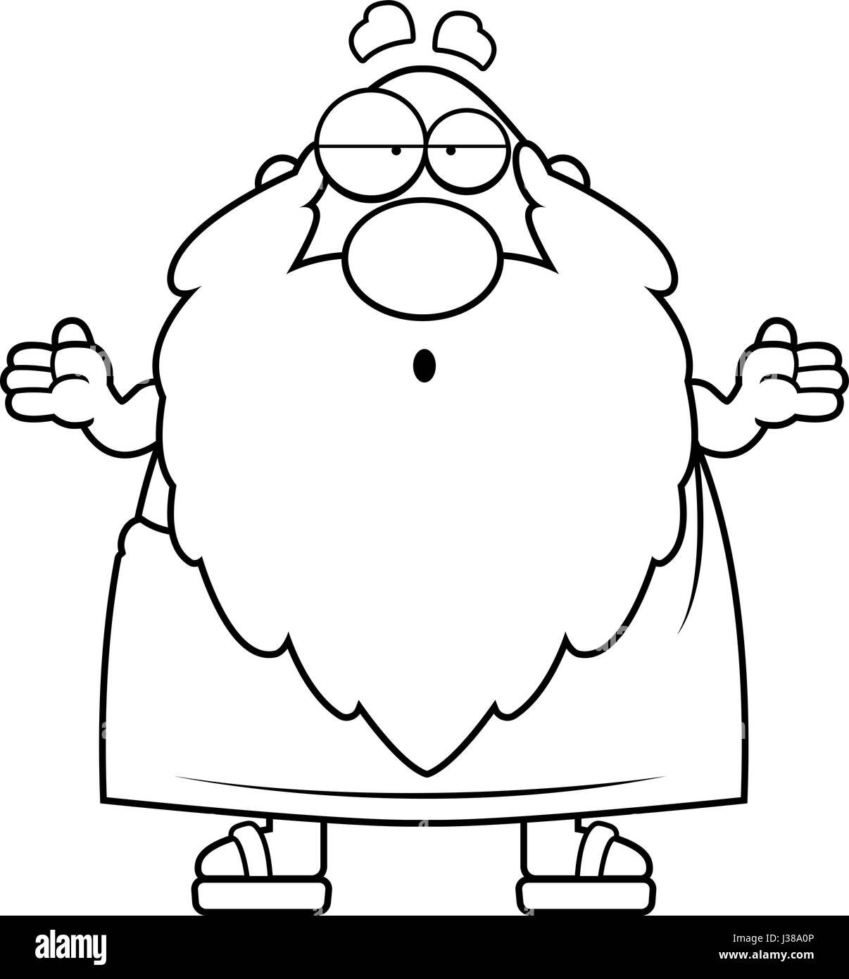 Father time illustration Black and White Stock Photos & Images - Alamy