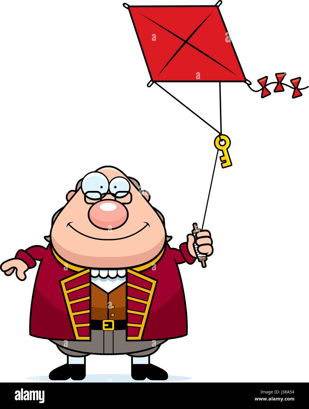 Ben franklin cartoon hi-res stock photography and images - Alamy