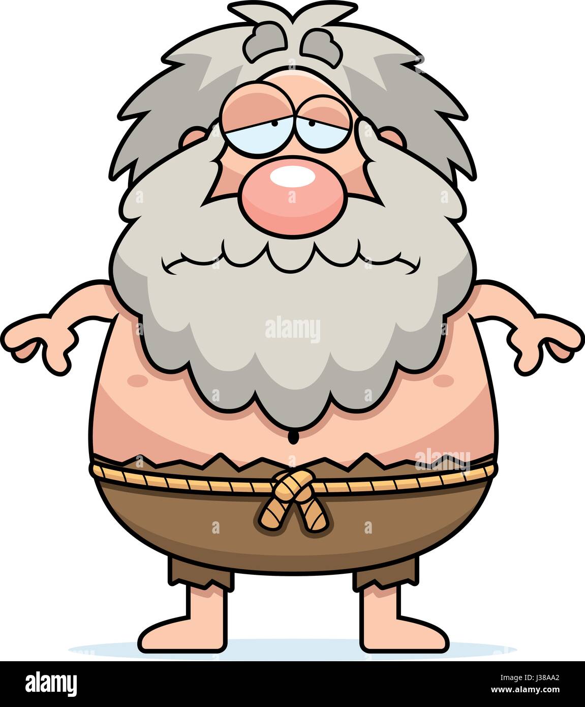 A cartoon illustration of a hermit looking sad Stock Vector Image & Art ...