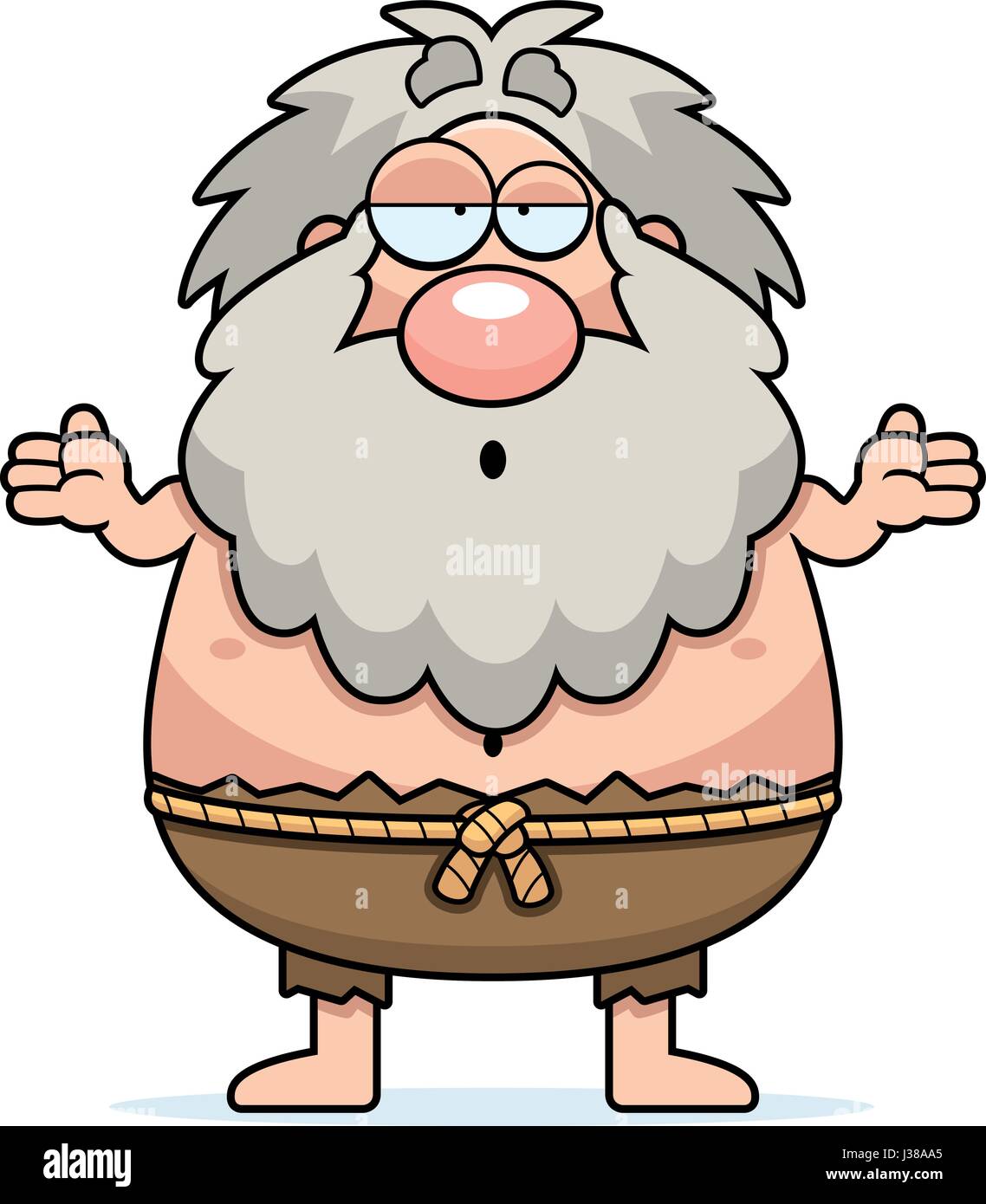 A cartoon illustration of a hermit looking confused Stock Vector Image ...