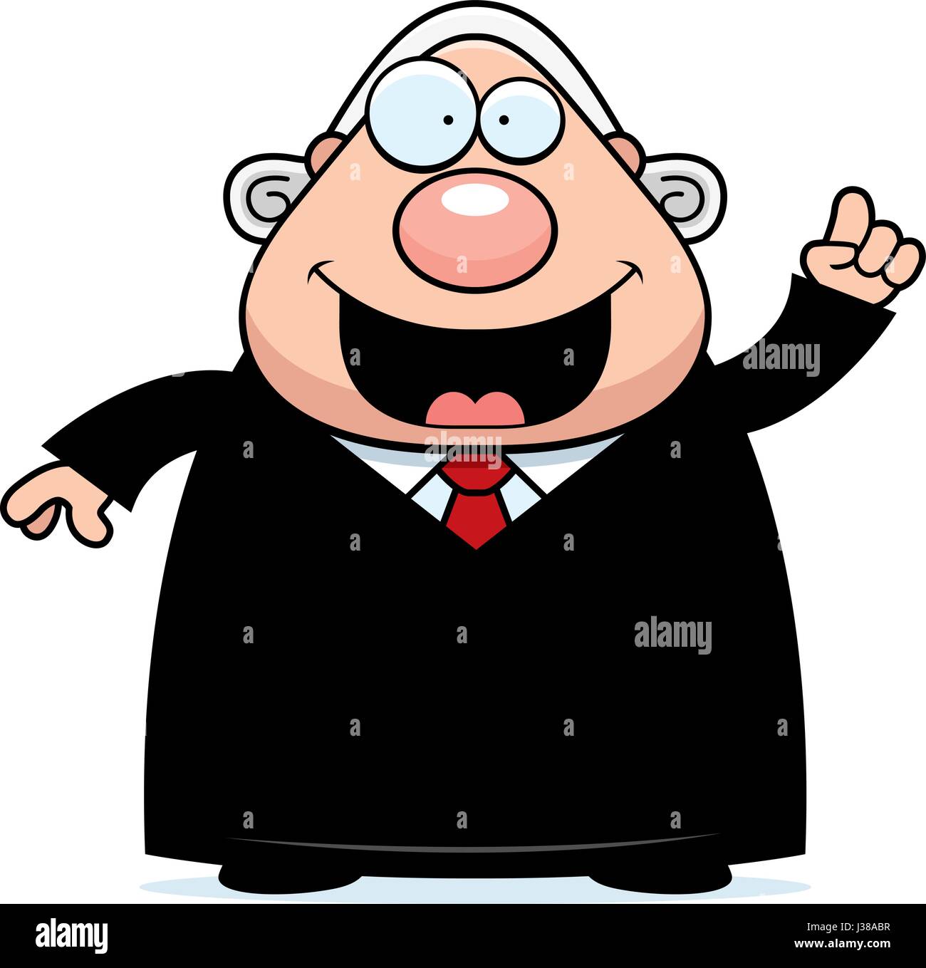 A cartoon illustration of a judge with an idea Stock Vector Image & Art ...
