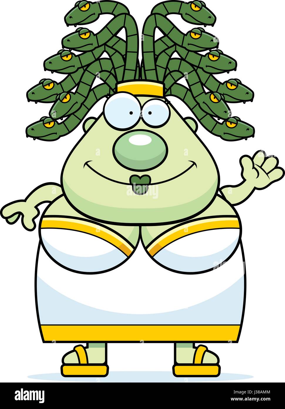 A cartoon illustration of Medusa waving Stock Vector Image & Art - Alamy