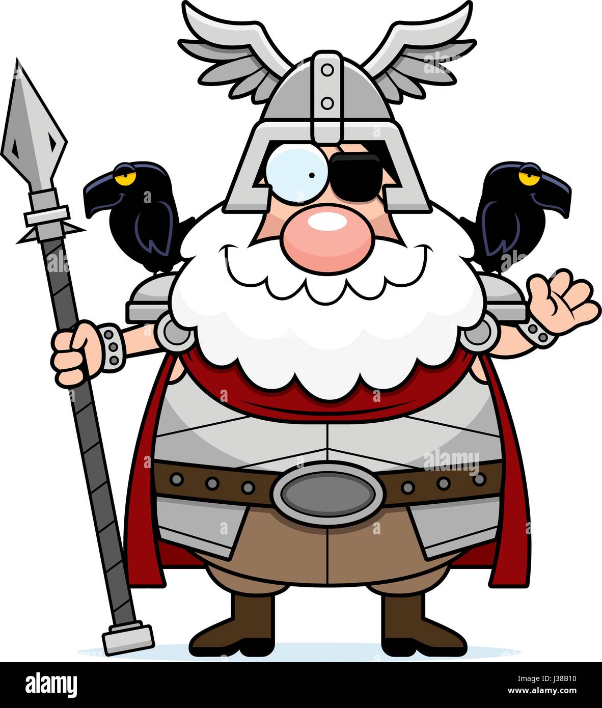 A cartoon illustration of Odin waving Stock Vector Image & Art - Alamy