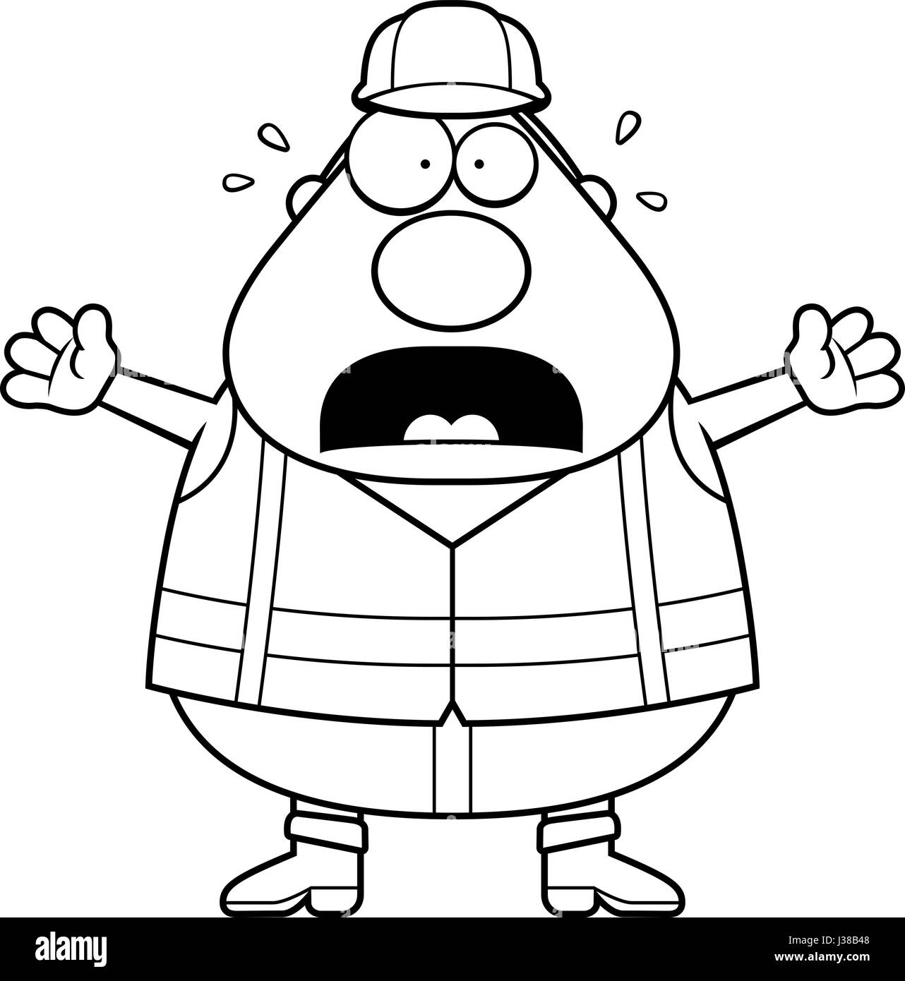 Road worker looking Stock Vector Images - Alamy