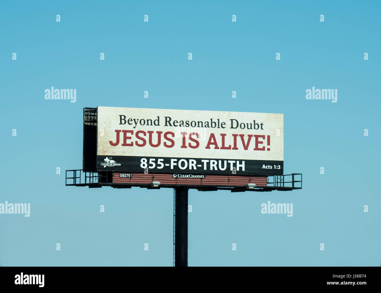 Forest Lake, Minnesota.Jesus is alive billboard. Billboard Evangelism ...
